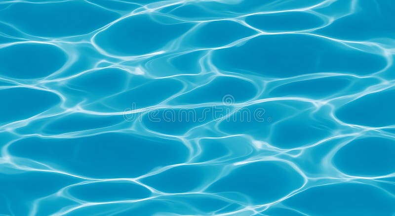 Clear, Bright Blue Water with Gentle, Undulating Waves and Ripples ...