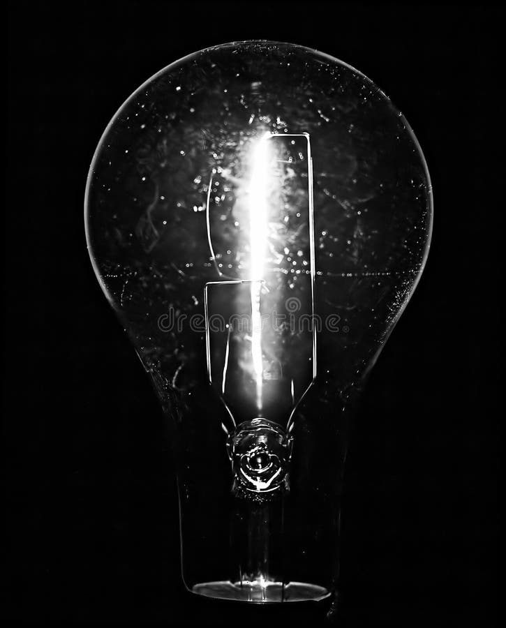 Clear Bulb with Filament stock image. Image of shining - 2336715