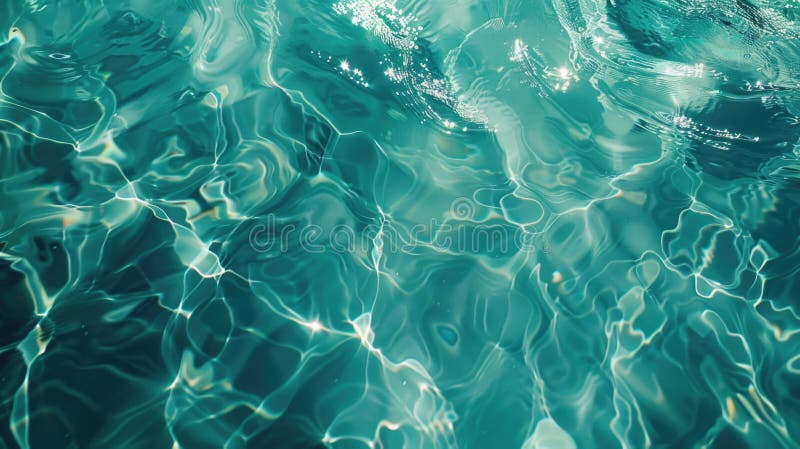 A Clear and Calm Pool Water Surface with No Ripples or Disturbance ...
