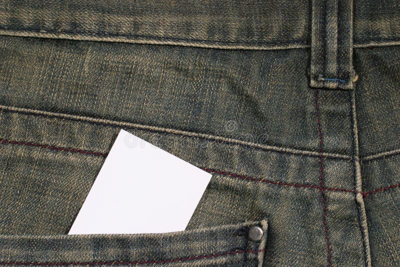Clear card in pocket stock image. Image of fashion, name - 11961441