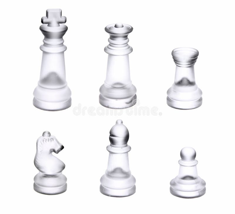 Clear chess pieces stock illustration. Illustration of game - 39628201