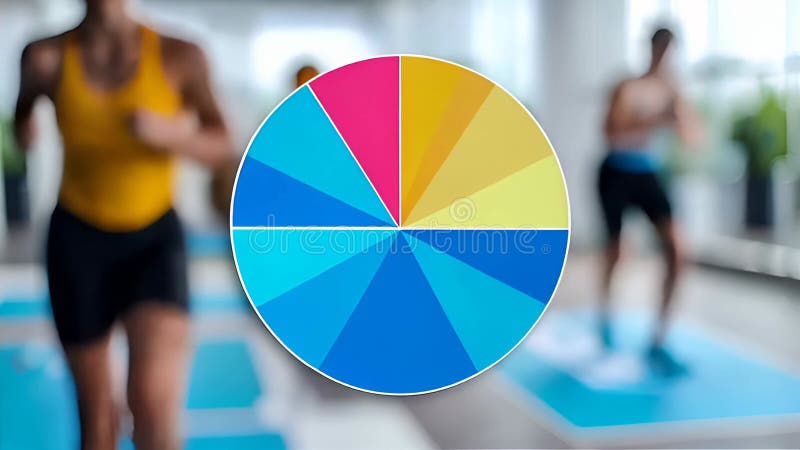 A Clear Circle Chart with Segments Representing Different Data Points ...