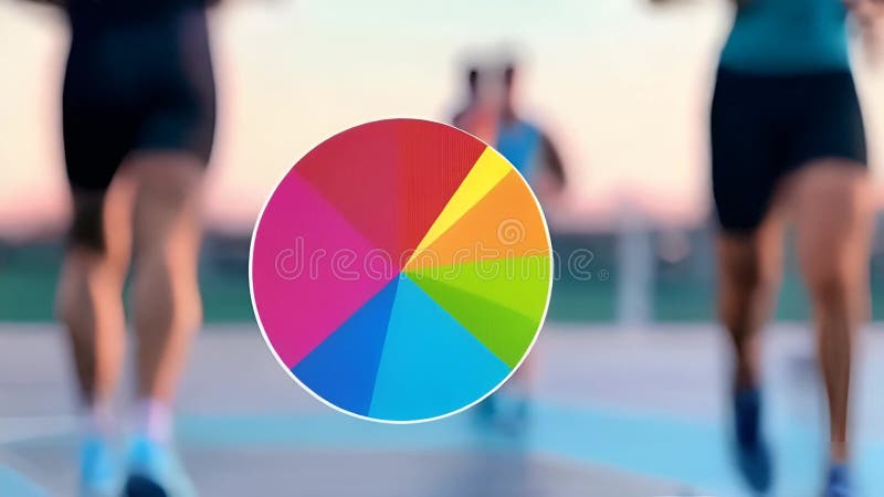 A Clear Circle Chart with Segments Representing Different Data Points ...