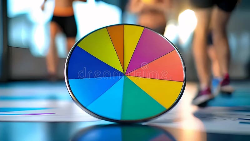A Clear Circle Chart with Segments Representing Different Data Points ...