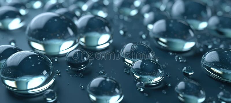 Clear Circle Water Drop Bubble Background, Pure Stock Illustration ...