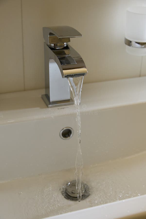 Clear Clean Water Flows from the Tap Stock Photo - Image of clean ...