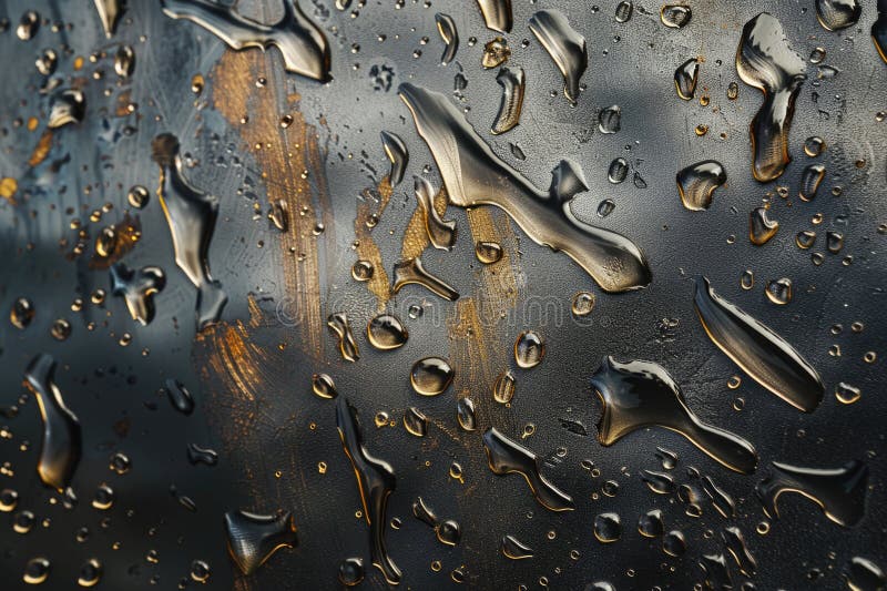 Clear Close Up of Water Droplets on Window, Suitable for Various Design ...