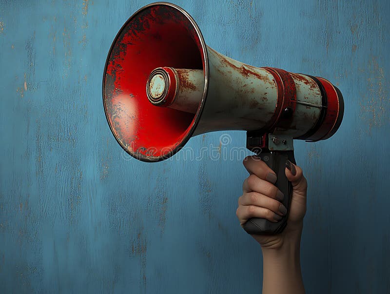 Clear Communication Echoes Across the Azure Backdrop Stock Image ...