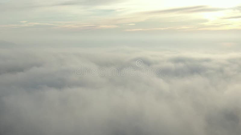 Clear Composition from Skies Above and Mist at the Bottom. Camera ...