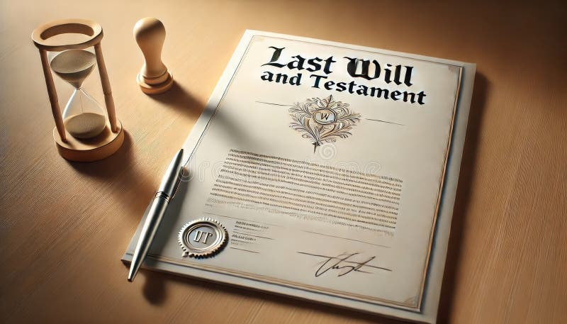 A Clear Concept Representing a Last Will or Testament Stock ...