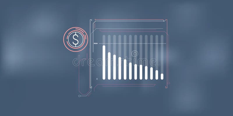 Clear and Concise Infographics of Dollar Price Fall. Stock Vector ...