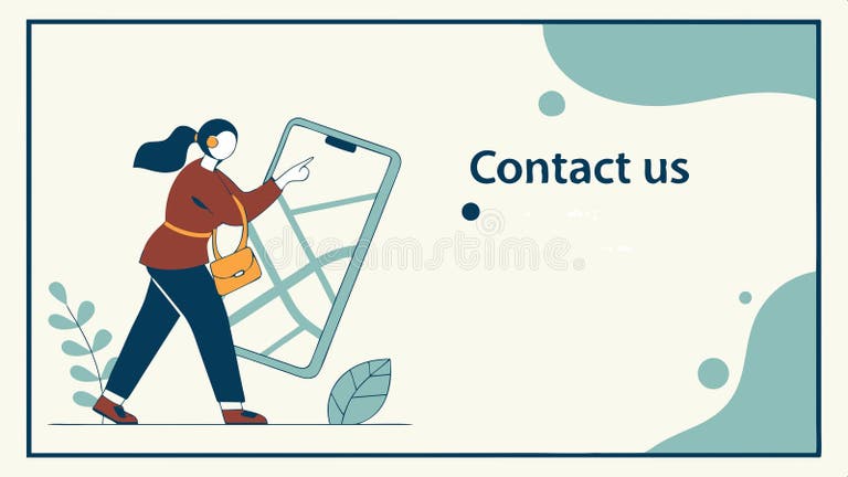 Contact Us Banner for Website and Customer Support Themes Vector Design ...