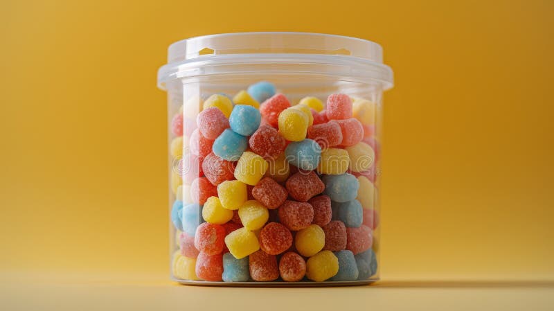 Clear Container Filled Colorful Candies Stock Photos - Free & Royalty ...