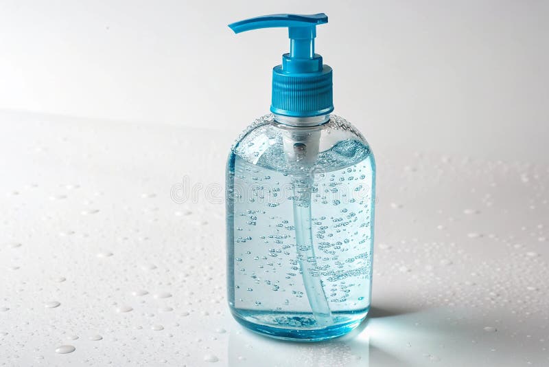 Hand Sanitizer on White Background Stock Photo - Image of essentials ...