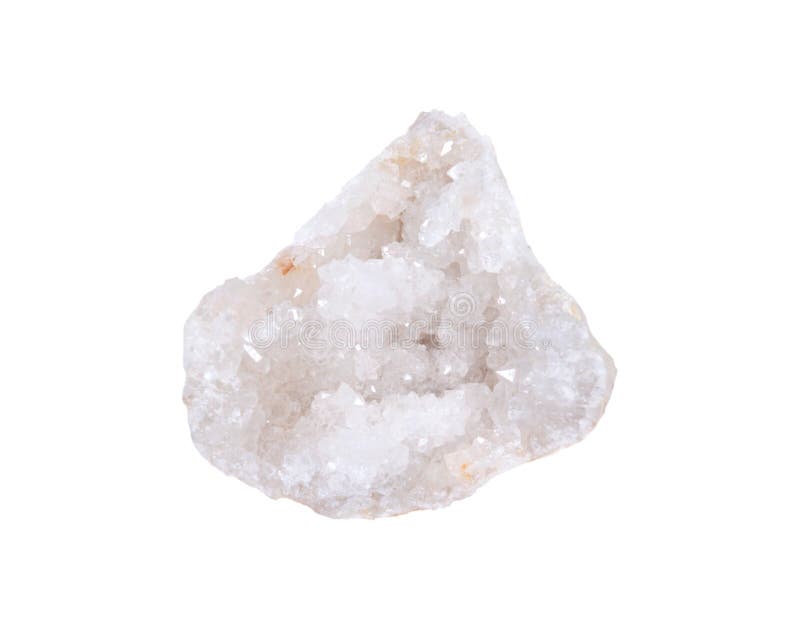 Quartz Geode with Transparent Crystals. Cross Section of Natural Stone ...