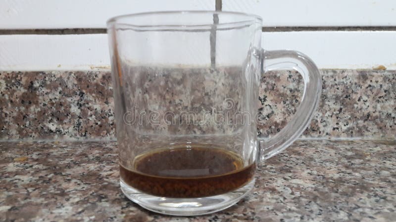 Clear Cup stock photo. Image of last, drop, delicious - 98025152