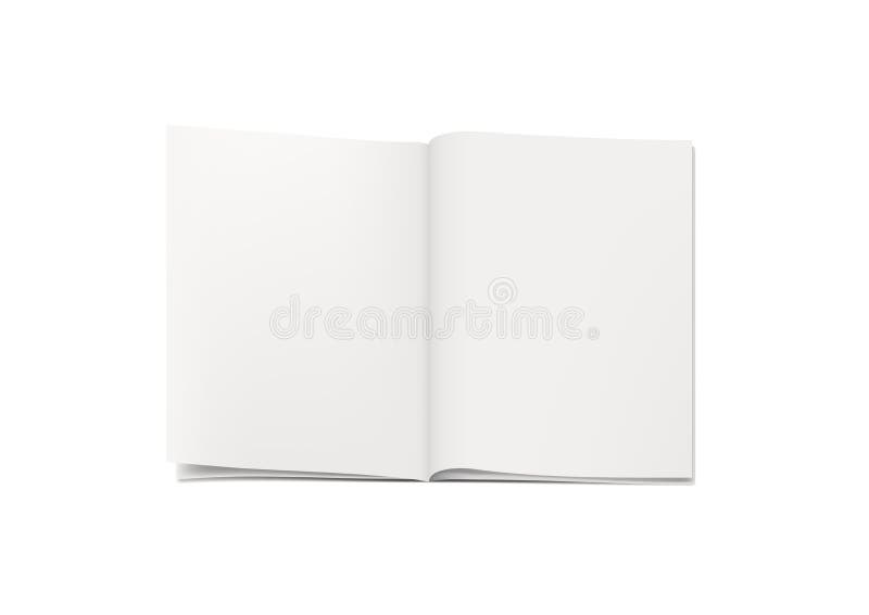 Clear Empty Opened Book with Copy Space Template Stock Vector ...