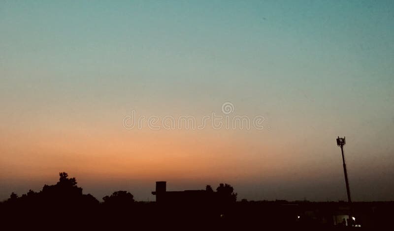 Clear Evening Sky stock photo. Image of mobilephotography - 191167368