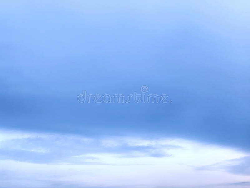 The Clear Evening Sky Looks Fresh. Stock Image - Image of evening ...