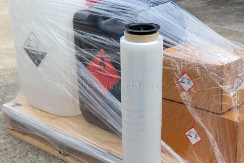 Clear Film Roll for Packing and Sticky Stock Photo - Image of polymer ...