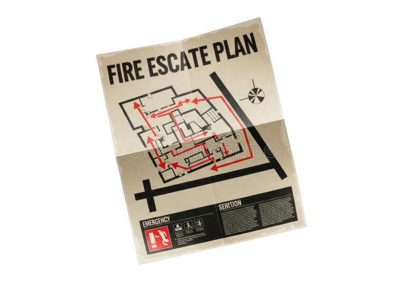 Clear Fire Escape Plan Map Stock Illustrations – 15 Clear Fire Escape ...