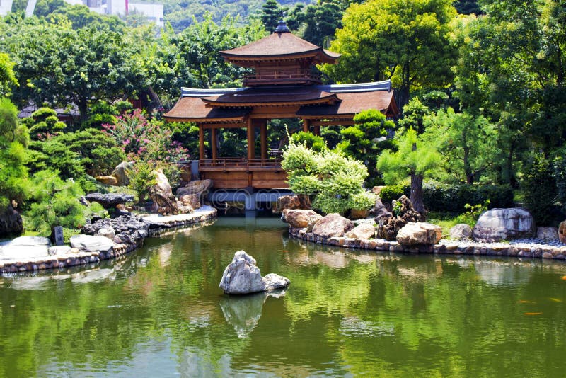 Clear Fish Pond with Lots of Ornamental Fish Stock Photo - Image of ...