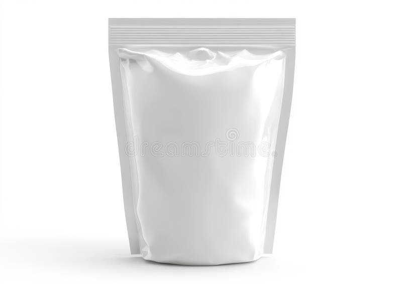 Clear, Flexible Pouch Packaging with a Zipper Seal Closure Lying Flat ...