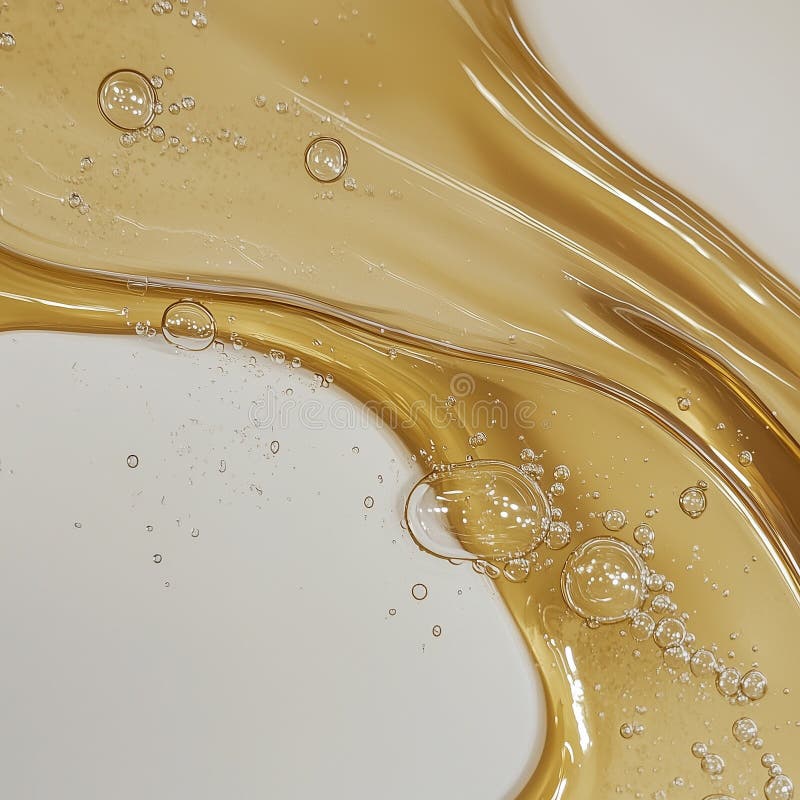 A Clear Gel-based Cream for Face and Eyes, Featuring Bubbles, Stock ...