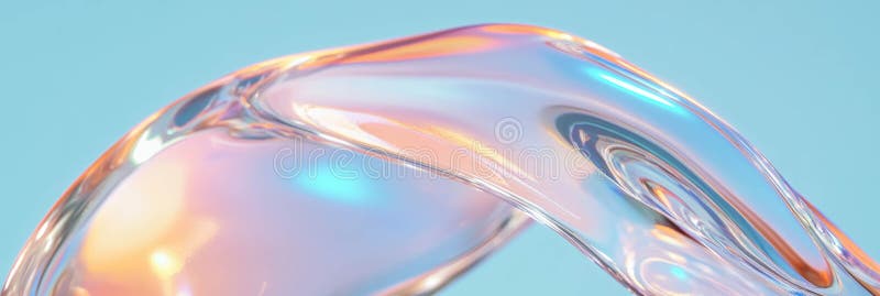 Elegant Clear Gel Texture with Smooth Surface and Lens-like Light ...