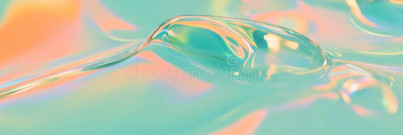 Clear Gel Texture with Smooth Flow and Subtle Reflections in a Clean ...