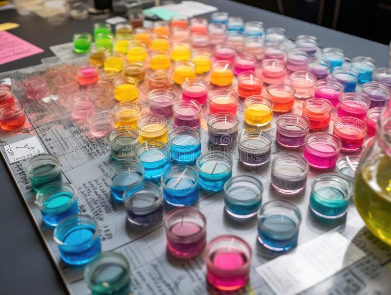 Clear Glass Board with Sticky Notes and Markers Stock Illustration ...