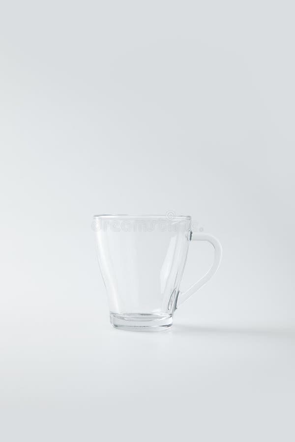 Clear glass cup isolated stock image. Image of glass - 120887571