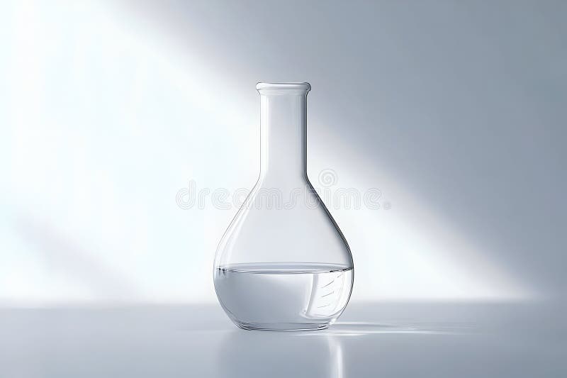 Clear Glass Erlenmeyer Flask with Liquid, Scientific Experiment Setup ...