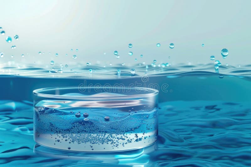 A Clear Glass Filled with Transparent Liquid Stock Image - Image of ...