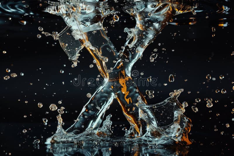 A Clear Glass Filled with Transparent Water Stock Image - Image of ...