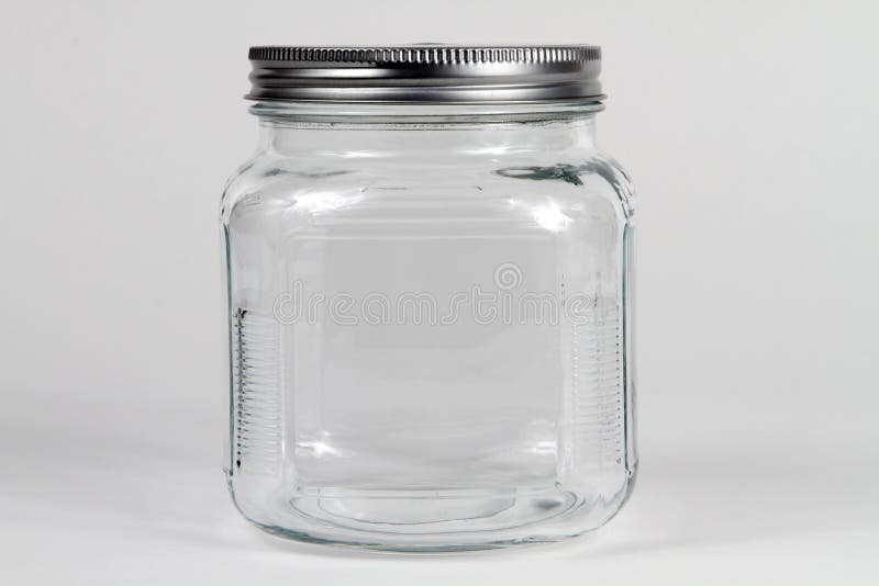 Clear Glass Jar stock photo. Image of empty, clear, breakable - 12833434