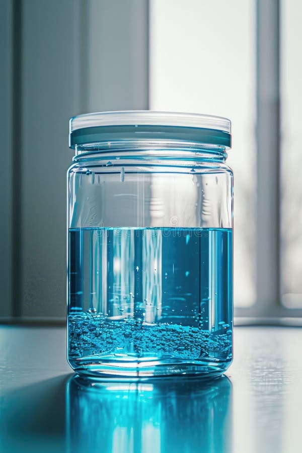 Clear Glass Jar Filled with Water, Suitable for Various Concepts Stock ...