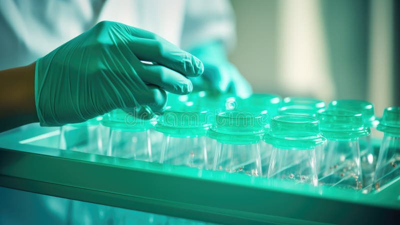 Clear Glass Test Tubes with Liquid Sample for Testing. Blood Analysis ...