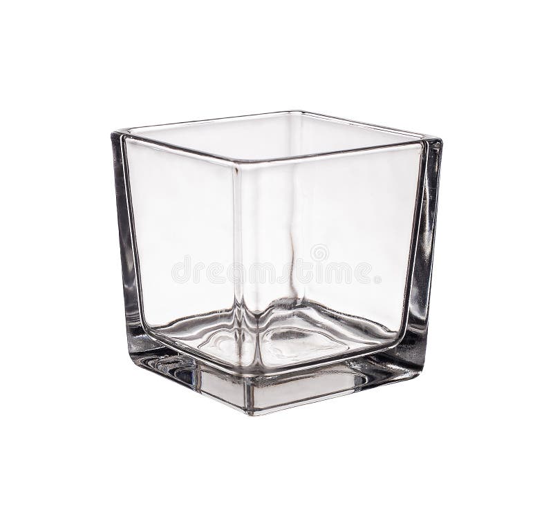 Clear glass vase isolated stock photo. Image of empty - 89572354