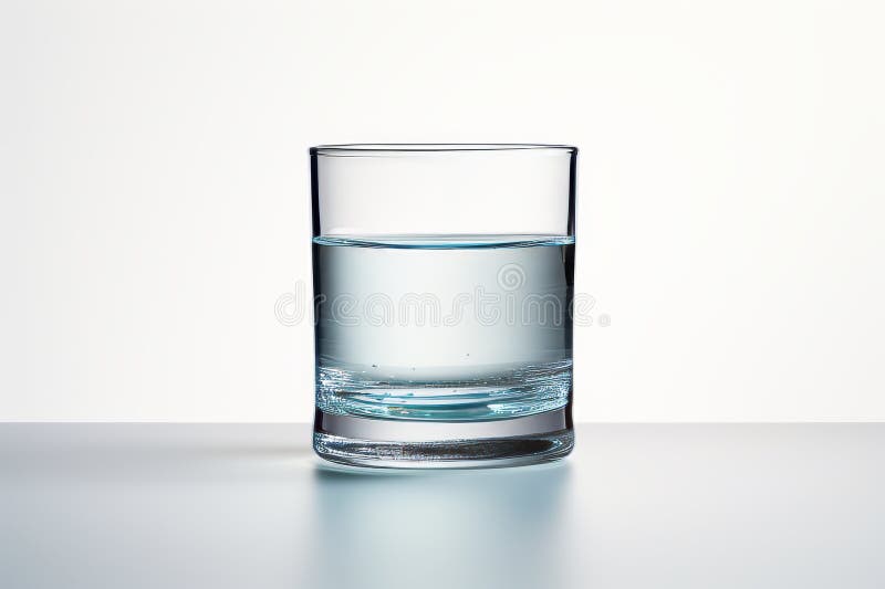 A Clear Glass of Water on a White Background, Isolated for a Clean and ...