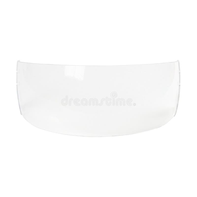 Clear Helmet Visor Displayed on a White Background Stock Photo - Image ...