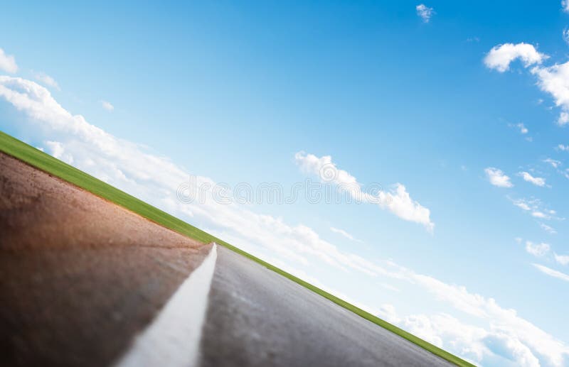 Clear highway road stock photo. Image of travel, forward - 135924694