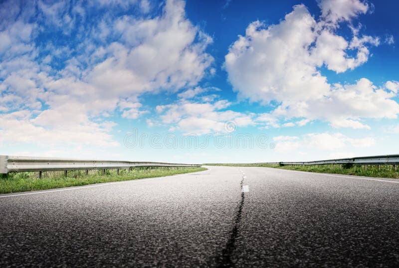 Clear Highway Road with No Car during Covid-19 Situation Stock Image ...