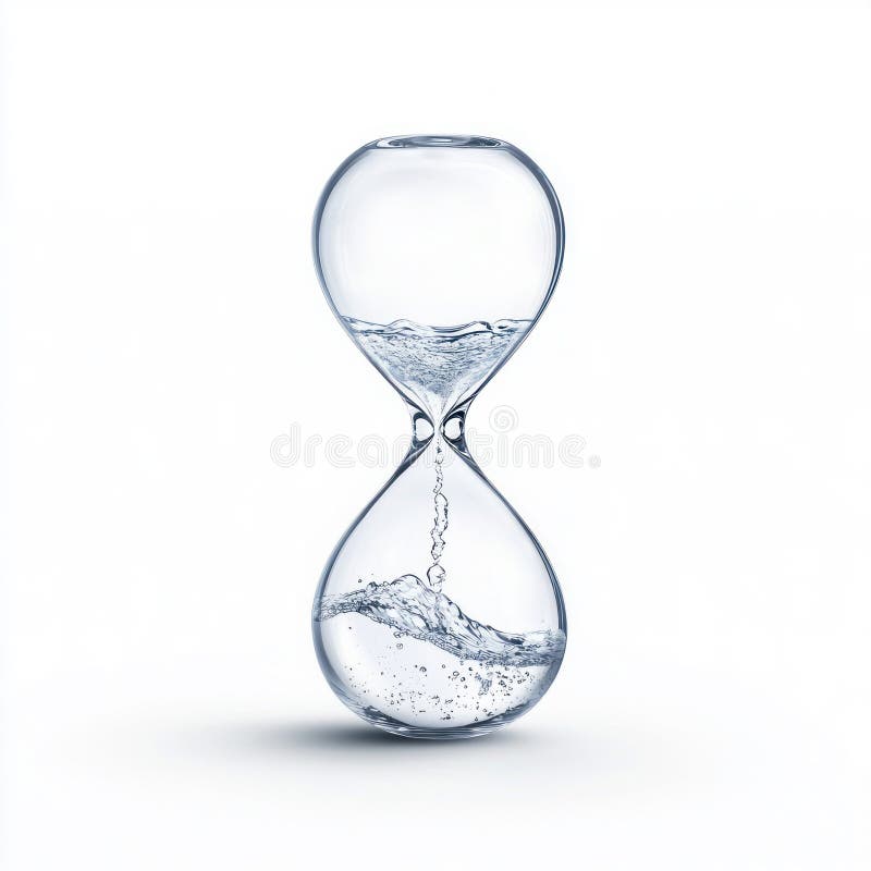 Water Hourglass Flowing stock photo. Image of sandglass - 367256460