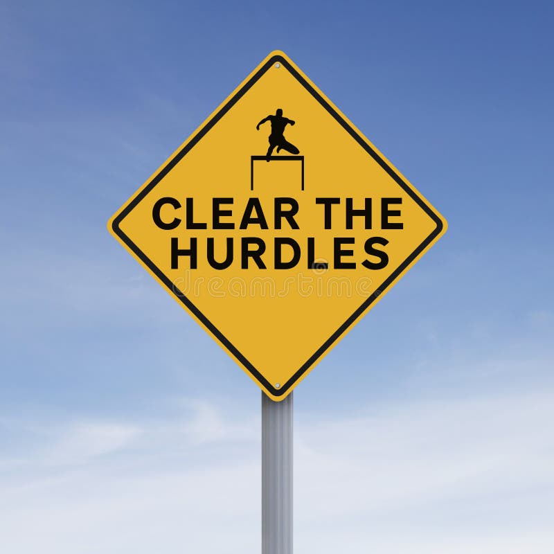 Clear the Hurdles stock image. Image of obstacles, trials - 55947145
