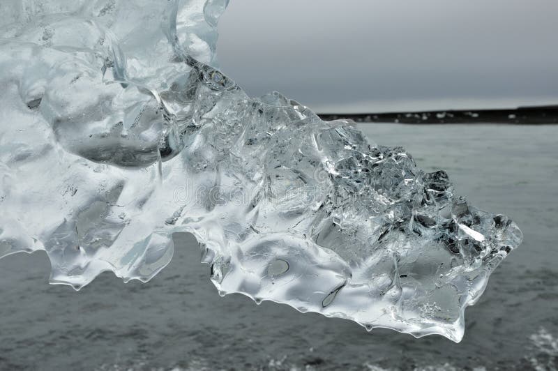 Clear ice crystal. stock image. Image of purity, melting - 26298441