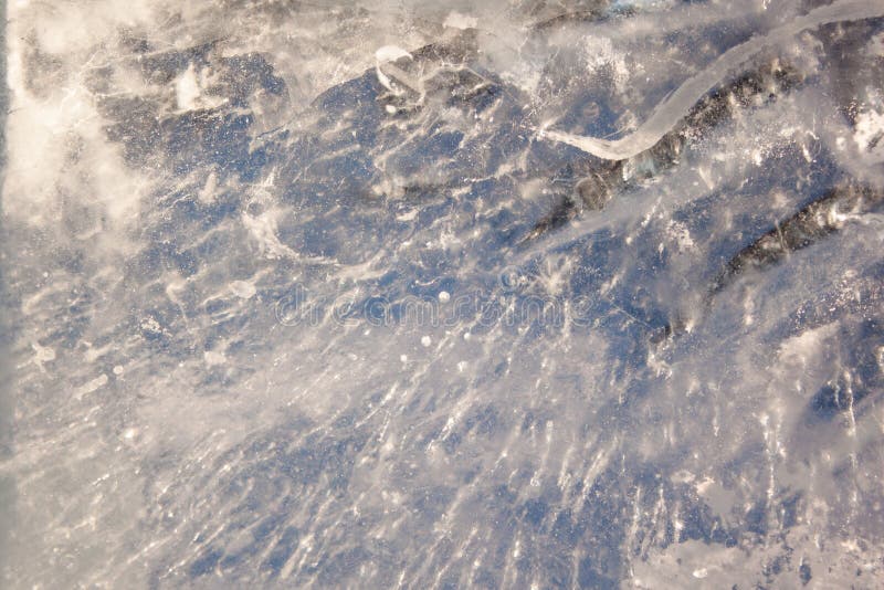 Clear Ice on a Frozen River. Stock Photo - Image of river, cold: 103425358