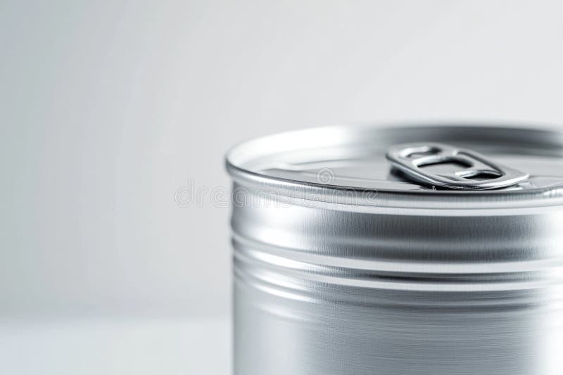 A Clear Image of a Soda Can with Label and Lid Stock Photo - Image of ...