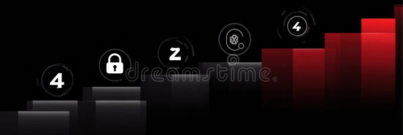Four Steps To Secure a Password in Minimal Dark-Mode Infographic Format ...