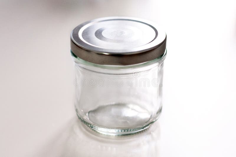Clear Jar Zero Waste, Glass Jar, Cristal Recycling Stock Image - Image ...